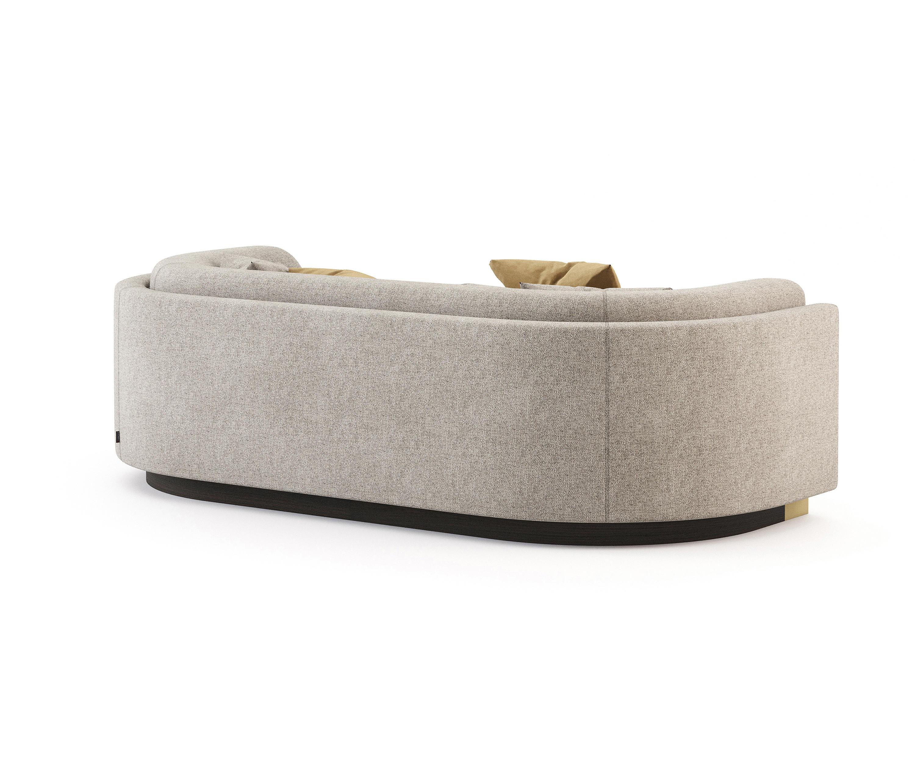Contemporary Double Layered Back Sofa With Gold Detailing For Sale at ...