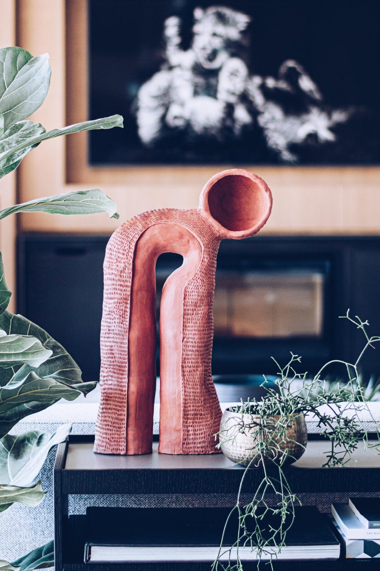Contemporary Earthy Red Eye Lamp Handcrafted by Jan Ernst For Sale at ...