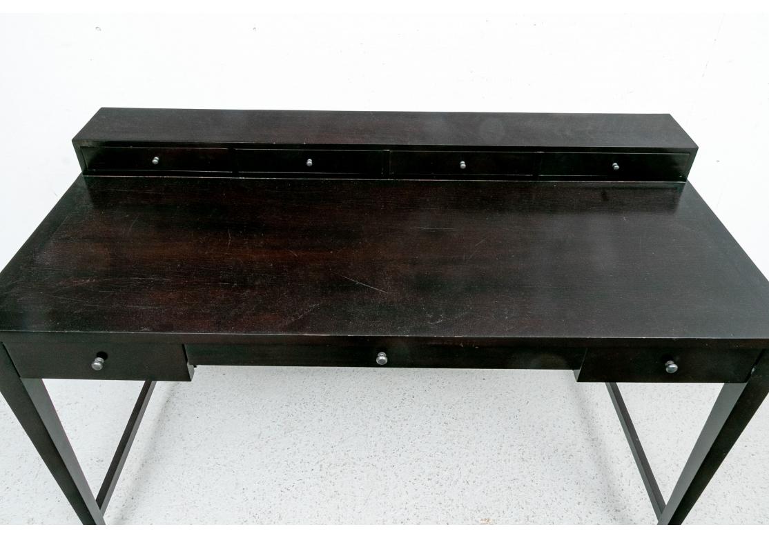 Contemporary Ebonized Writing/Work Desk For Sale at 1stDibs