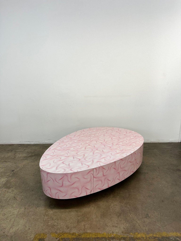 Contemporary Egg Shape Coffee Table For Sale at 1stDibs