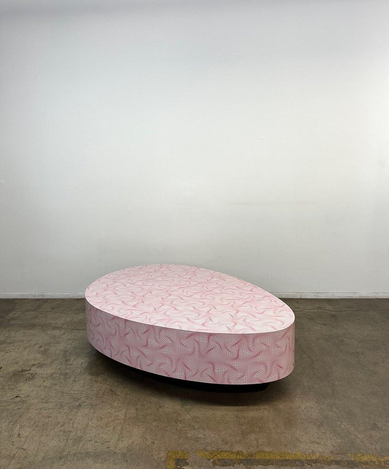 Contemporary Egg Shape Coffee Table For Sale at 1stDibs
