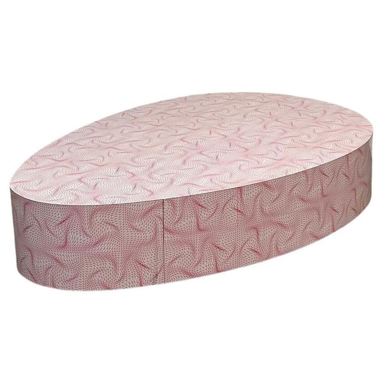 Contemporary Egg Shape Coffee Table For Sale at 1stDibs