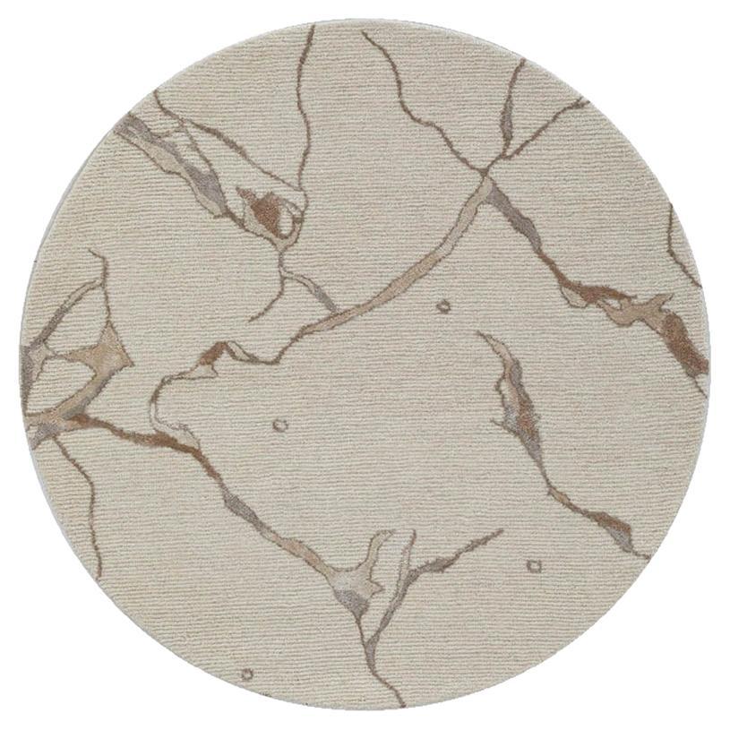 Contemporary Elegance: 5'x5' Hand-Tufted Round Modern Rug For Sale at ...