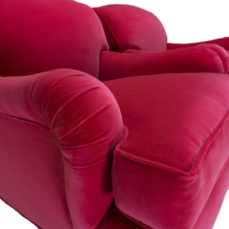 Contemporary English Rolled Arm Club Chair For Sale at 1stDibs ...