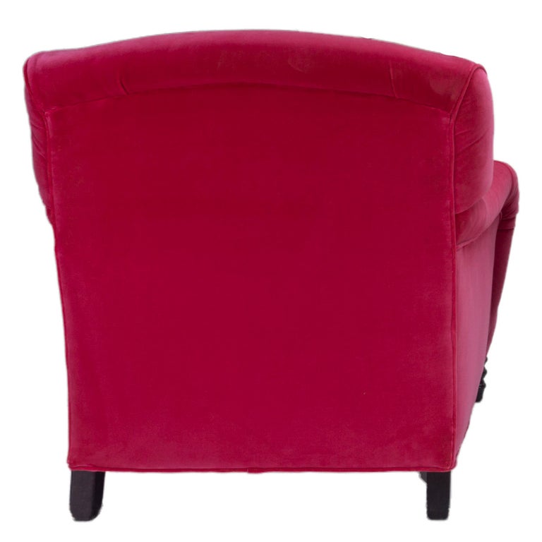Contemporary English Rolled Arm Club Chair For Sale at 1stDibs ...