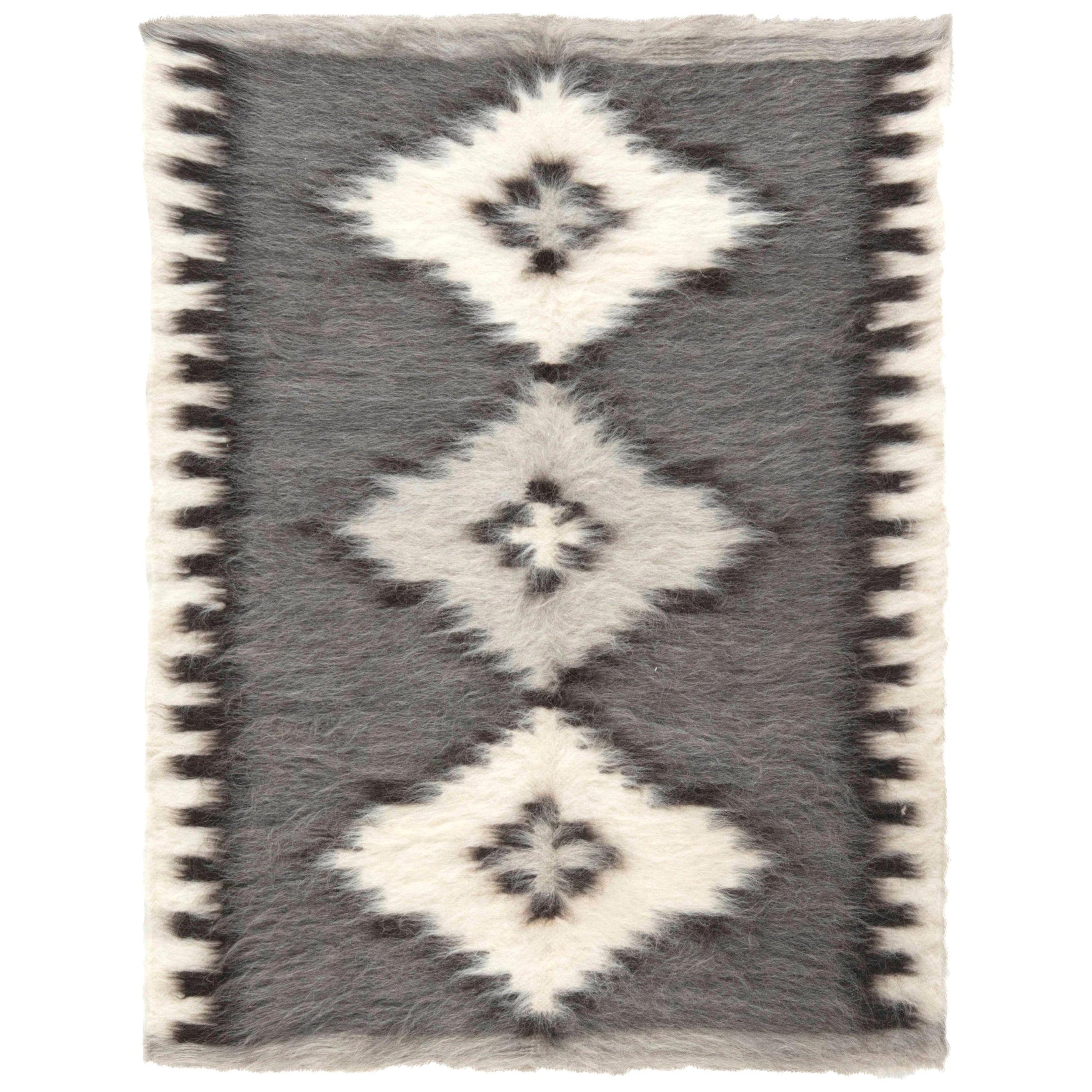 Large Hair-on-hide Grey and Light Brown Modern Rug by Doris Leslie Blau ...
