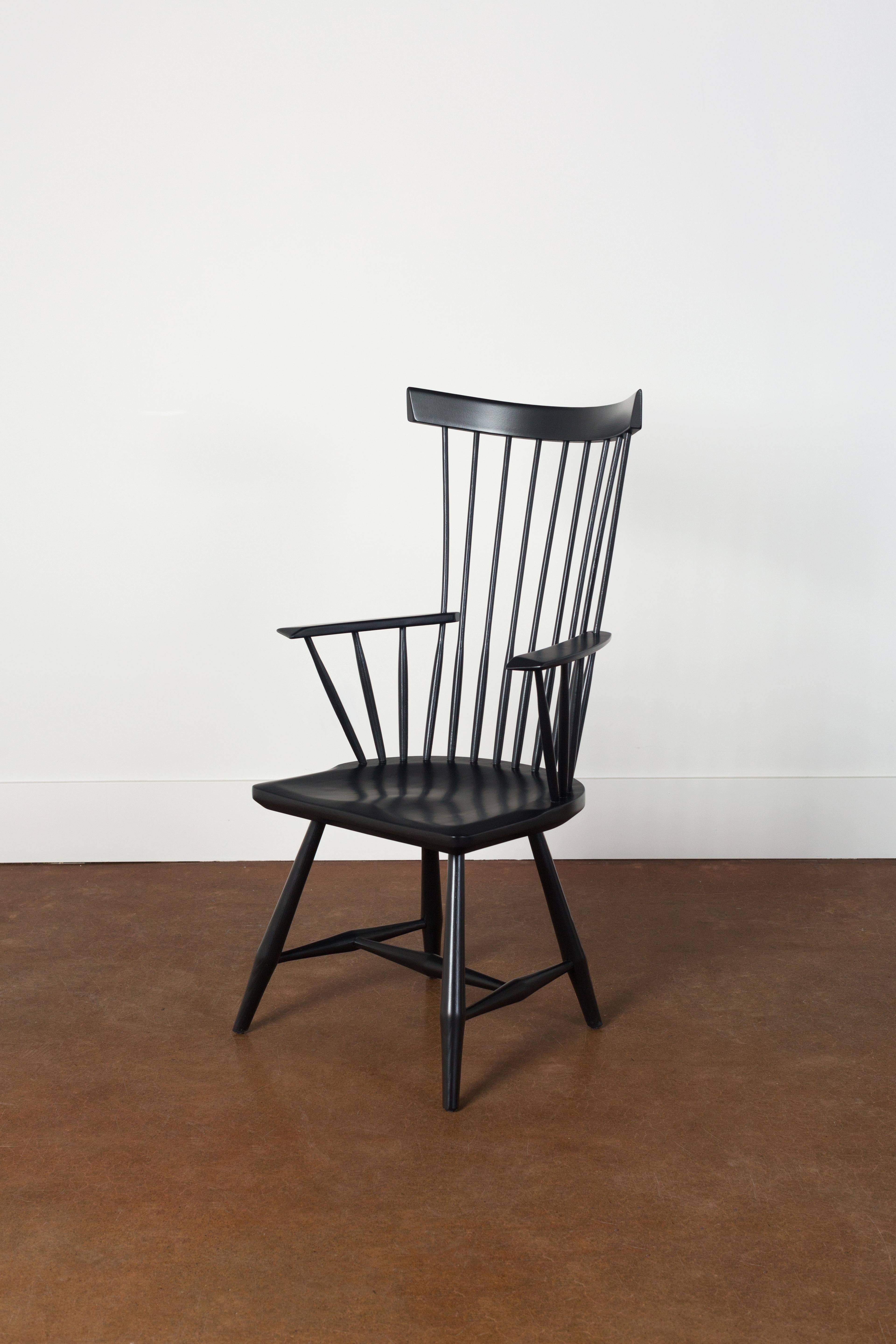 Contemporary Fan Back Arm Chair For Sale at 1stDibs