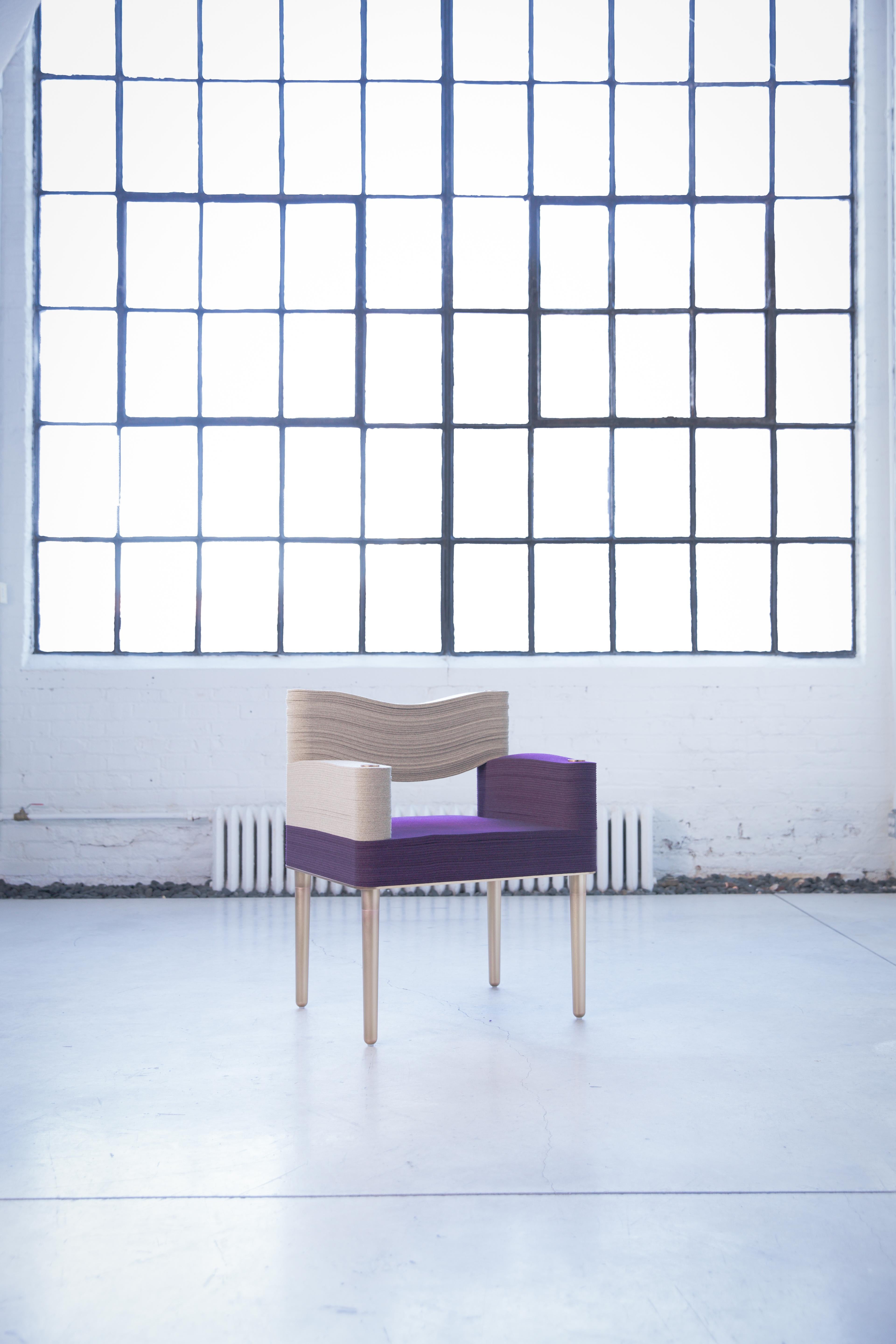 Stacklab Felt Armchair - Merino Wool with Metal Legs For Sale at 1stDibs | felt chair, merino ...