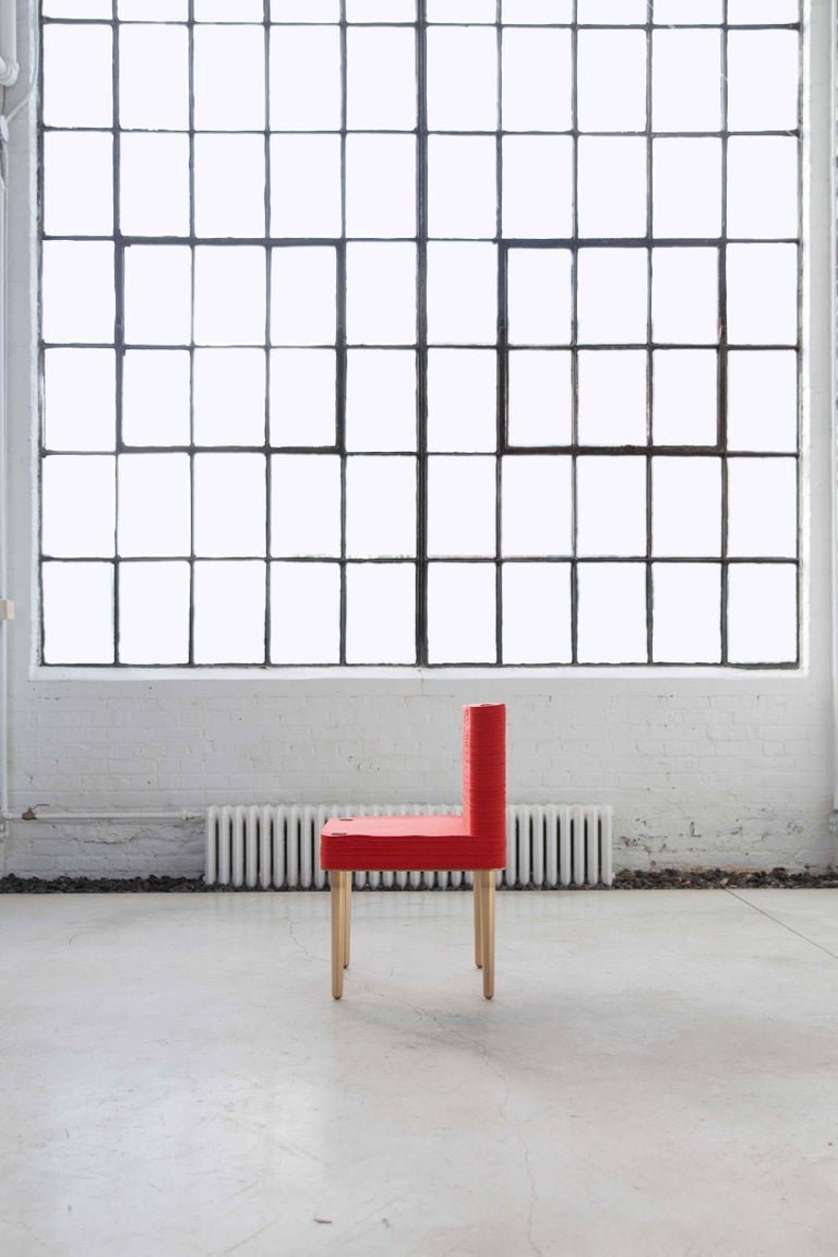 Stacklab Chair, Felt Merino Wool with Plated Steel Legs For Sale at ...