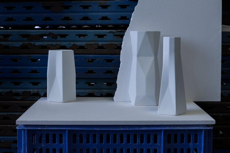 Contemporary Fine Bone China Vase with Distinctive Carved Design For ...