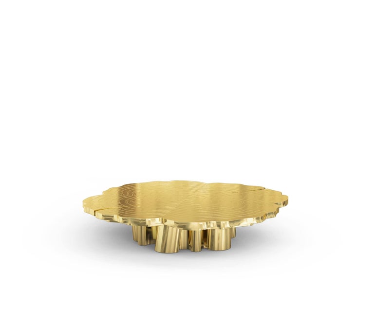 Contemporary Fortuna Center Table in Brass by Boca do Lobo For Sale at ...