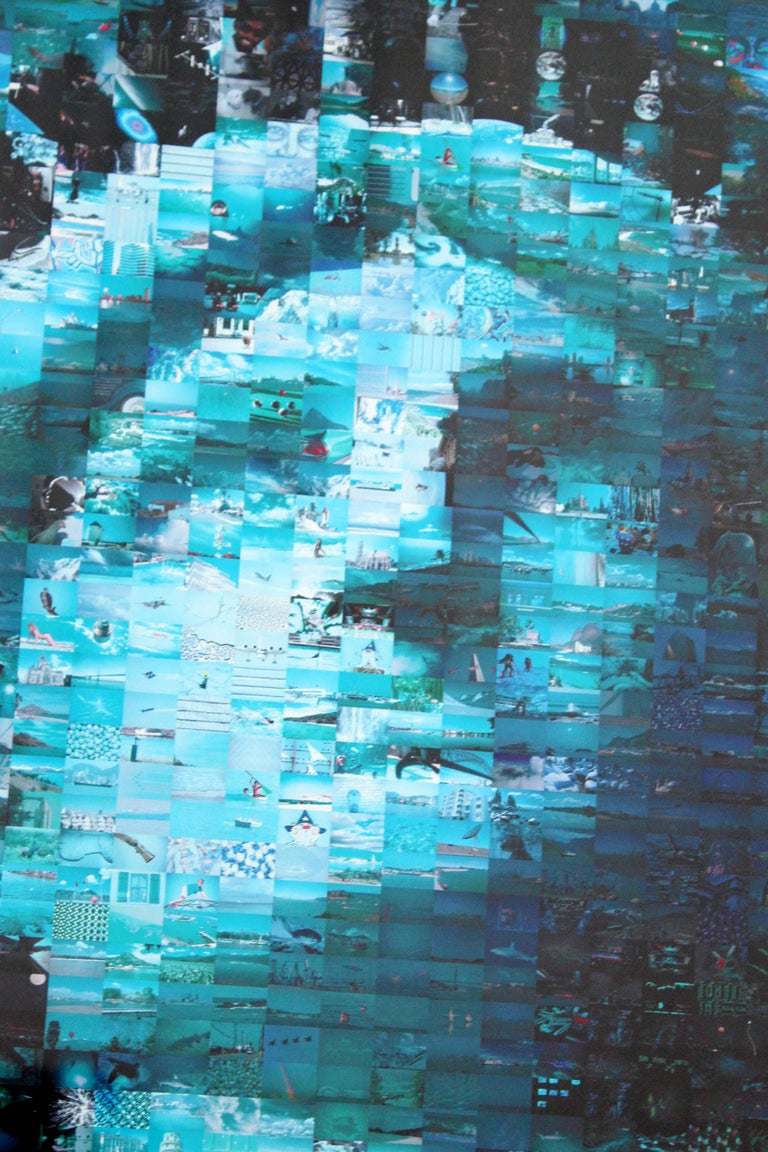 Contemporary Framed Liberty Photo Mosaic Seriolithograph Signed Neil ...