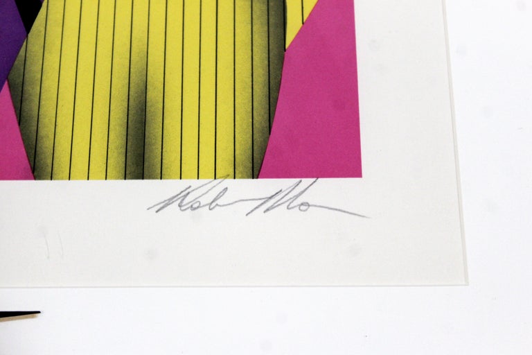 Contemporary Framed Lithograph of Jazz Player Signed Robin Morris 1980s ...