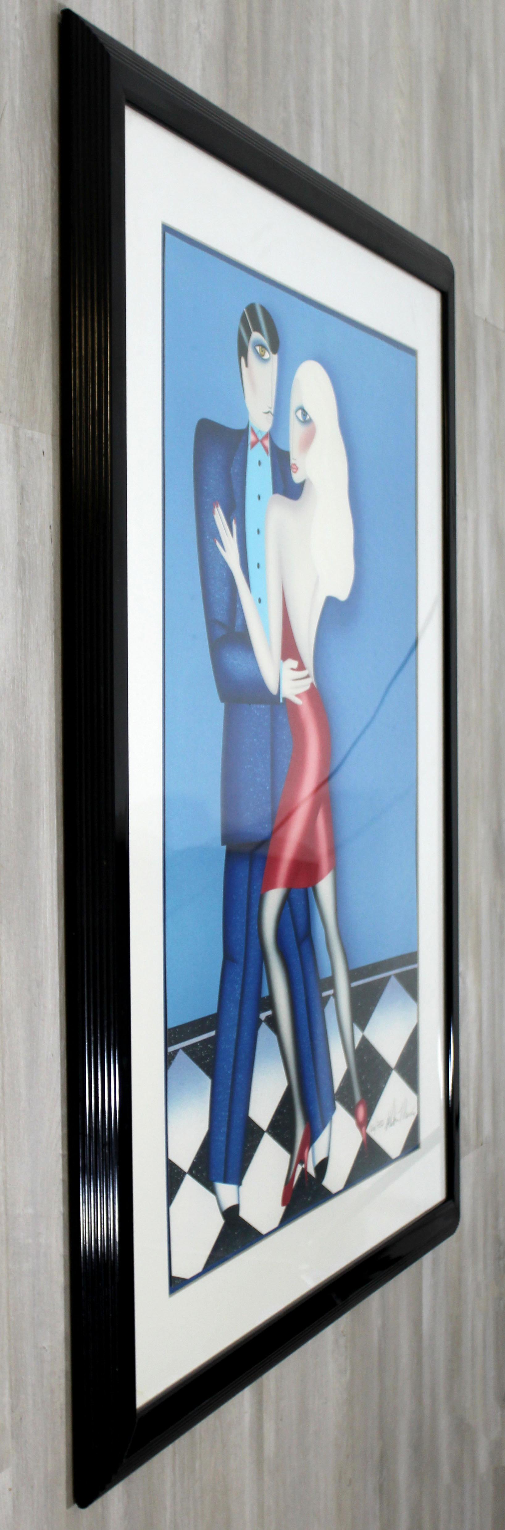 Contemporary Framed Lithograph The Dance Signed Robin Morris 1985 106/350 For Sale at 1stDibs