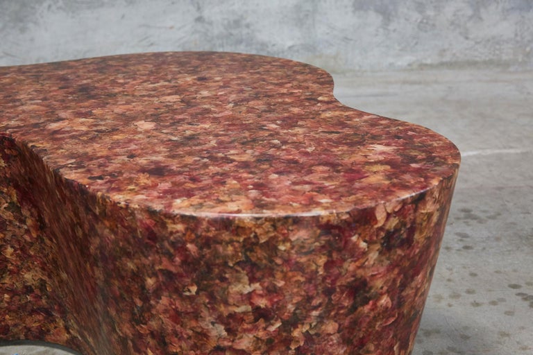 Contemporary Freeform "Clouds" Cocktail Table with Petal Shell Inlay ...