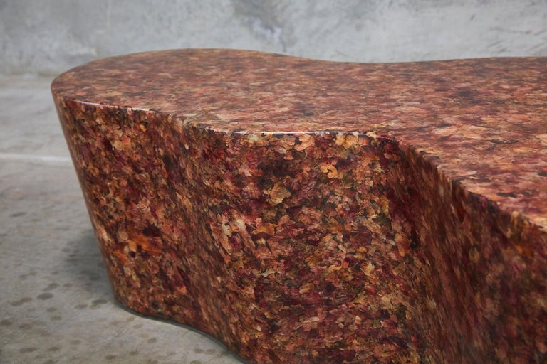Contemporary Freeform "Clouds" Cocktail Table with Petal Shell Inlay ...