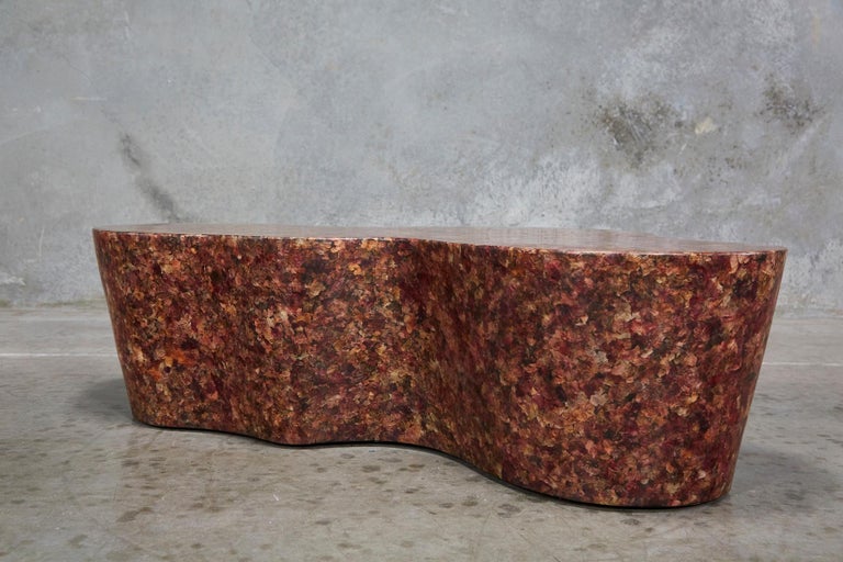 Contemporary Freeform "Clouds" Cocktail Table with Petal Shell Inlay ...