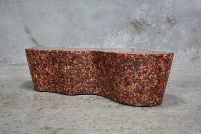 Contemporary Freeform "Clouds" Cocktail Table with Petal Shell Inlay ...