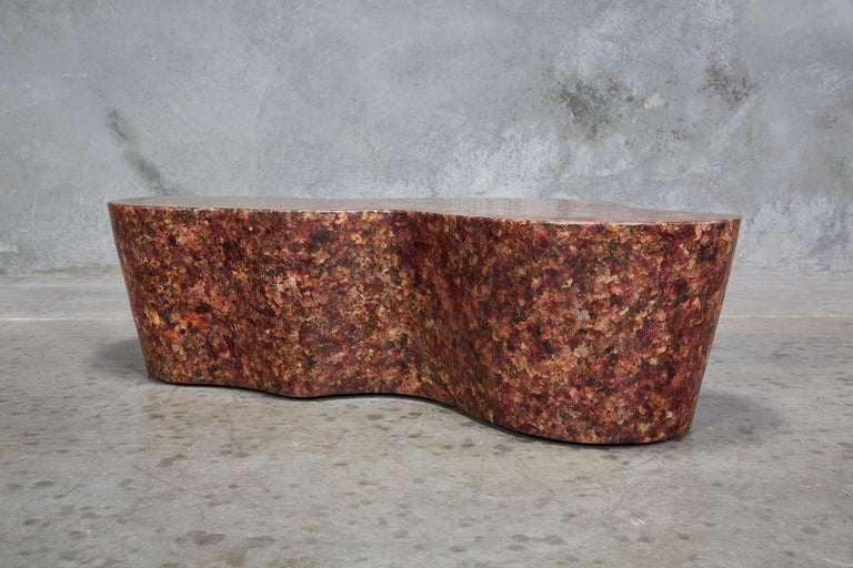 Contemporary Freeform "Clouds" Cocktail Table with Petal Shell Inlay ...