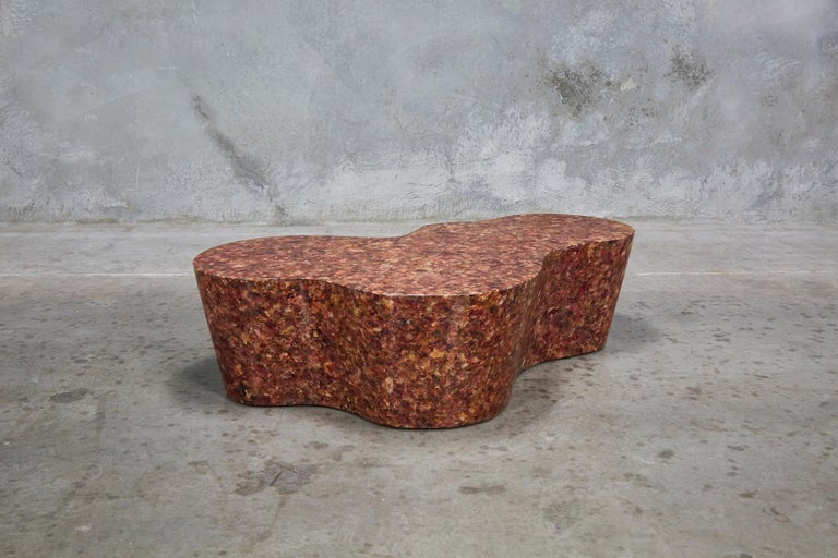 Contemporary Freeform "Clouds" Cocktail Table with Petal Shell Inlay ...