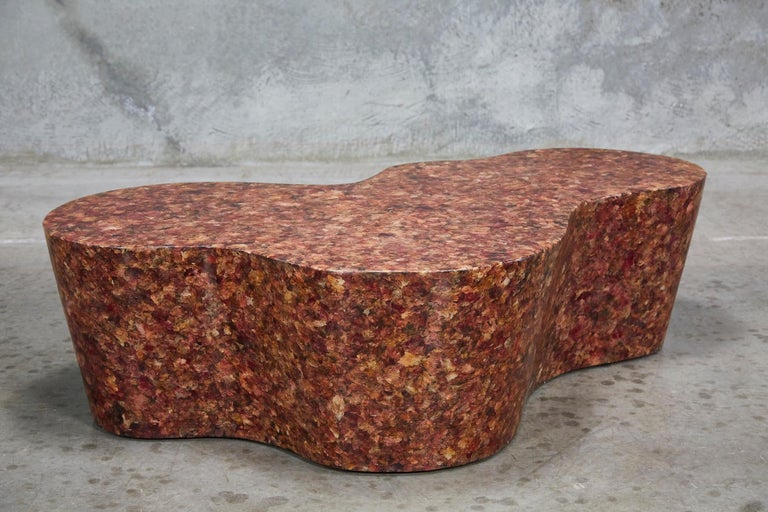 Contemporary Freeform "Clouds" Cocktail Table with Petal Shell Inlay ...