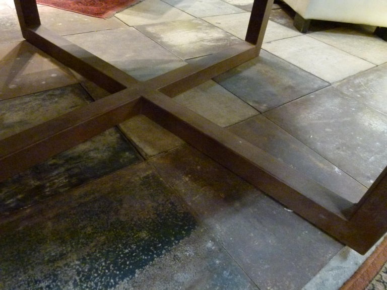 Contemporary French Iron Round Table at 1stDibs