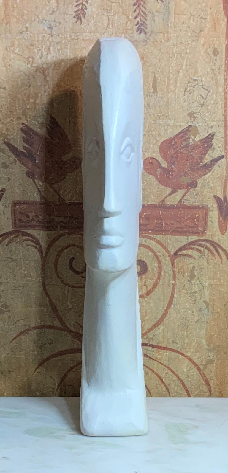 Contemporary Funky Plaster Bust at 1stDibs