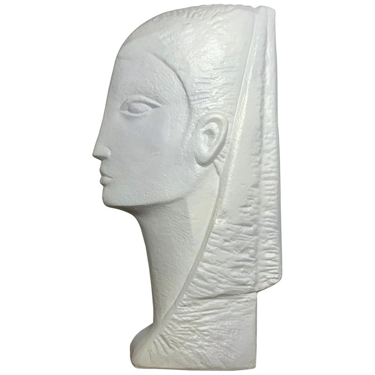 Contemporary Funky Plaster Bust at 1stDibs