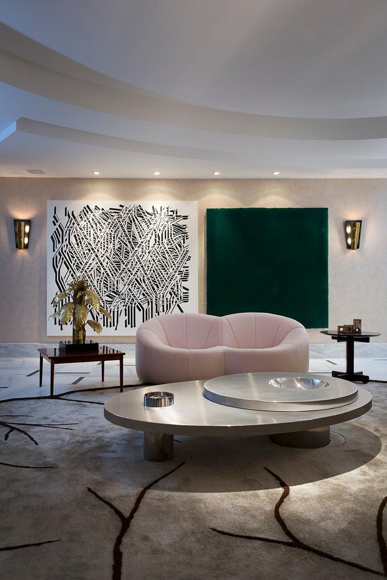 Contemporary Futuristic Center Table in Stainless Steel For Sale at ...