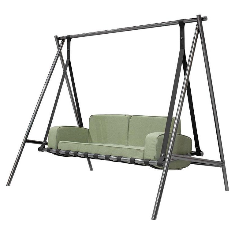 Contemporary Garden Swing White Stainless Steel Waterproof Eco-Friendly ...