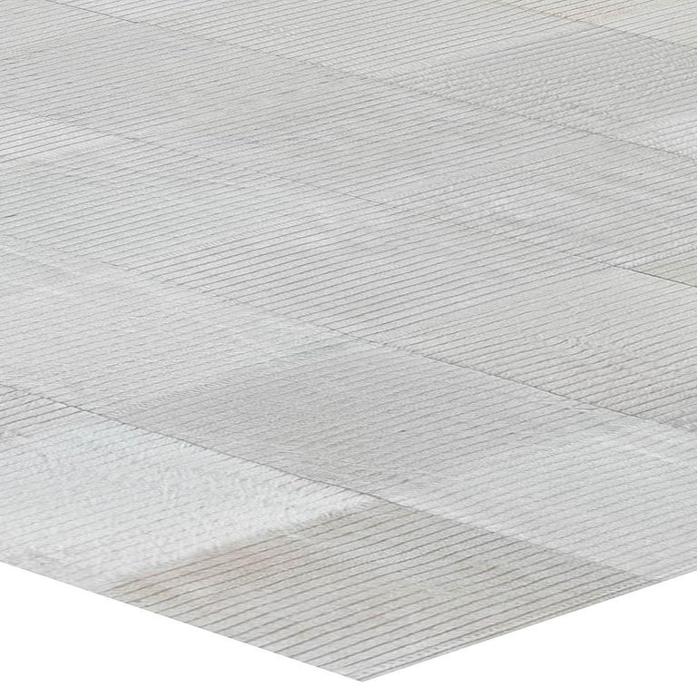 Contemporary Geometric Custom Hair on Hide Rug Pastel by Doris Leslie ...
