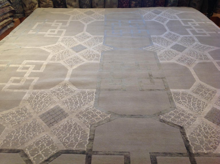 Contemporary Geometric Design Area Rug For Sale at 1stDibs | geometric ...