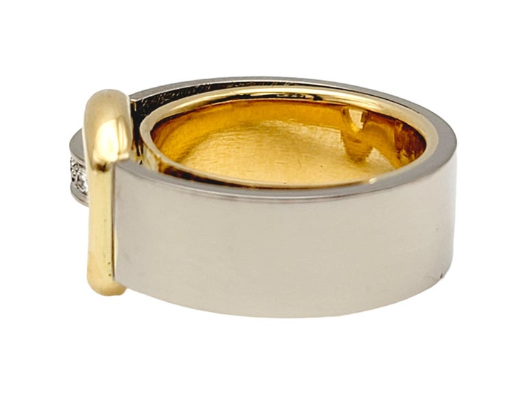 Contemporary Geometric Design Negative Space Asymmetric Band Ring with ...