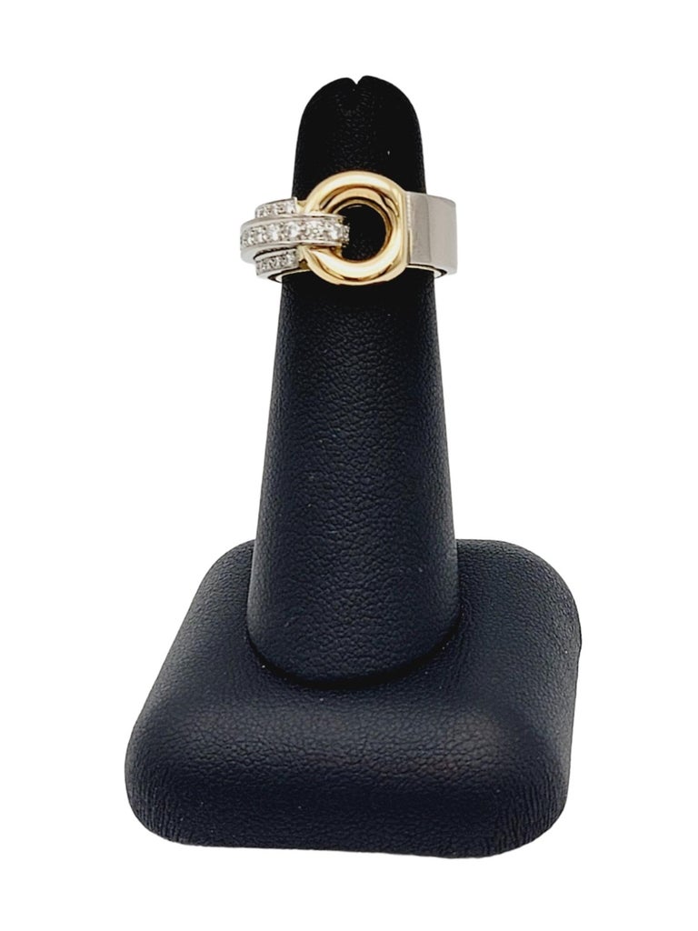 Contemporary Geometric Design Negative Space Asymmetric Band Ring with ...