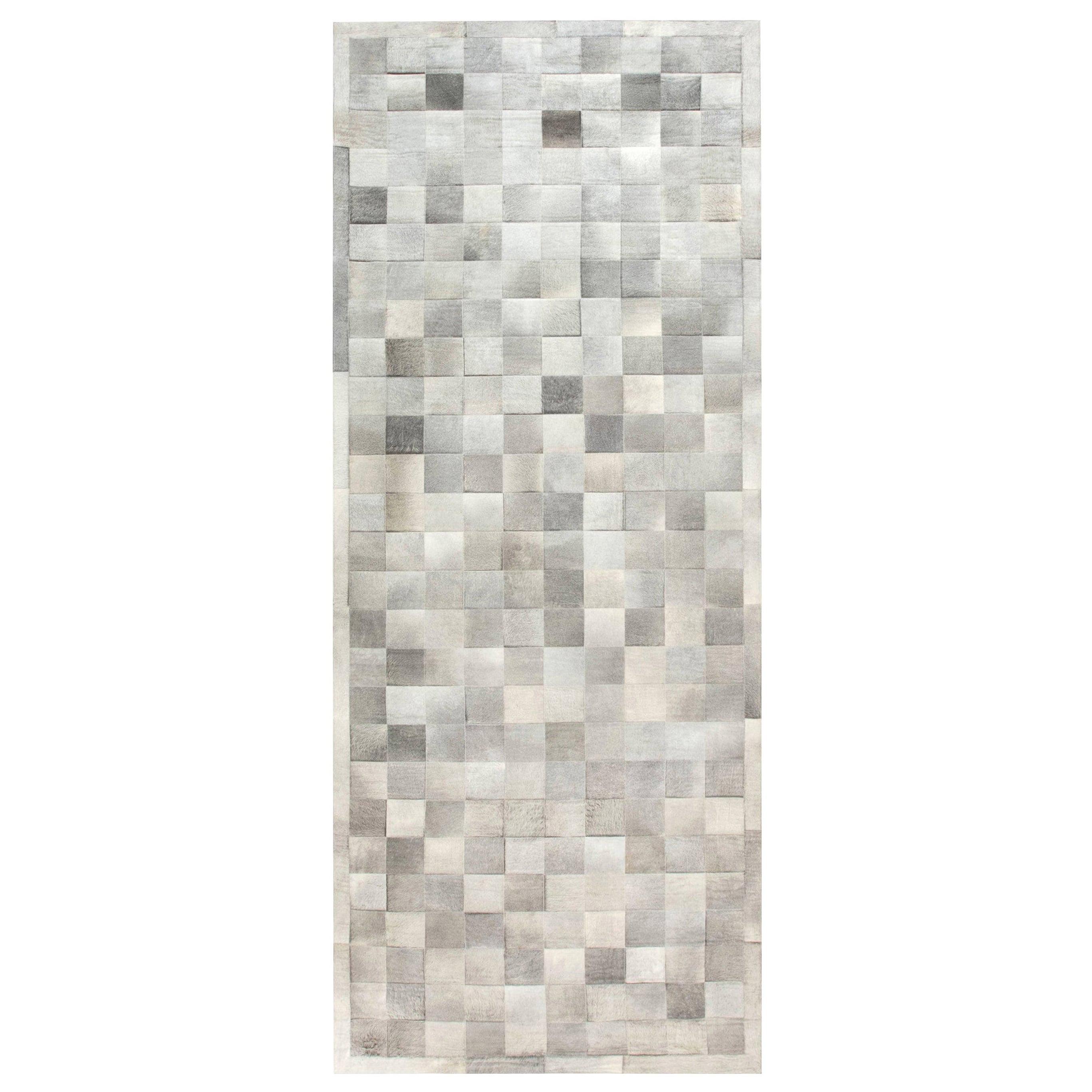 Large Hair-on-hide Grey and Light Brown Modern Rug by Doris Leslie Blau ...