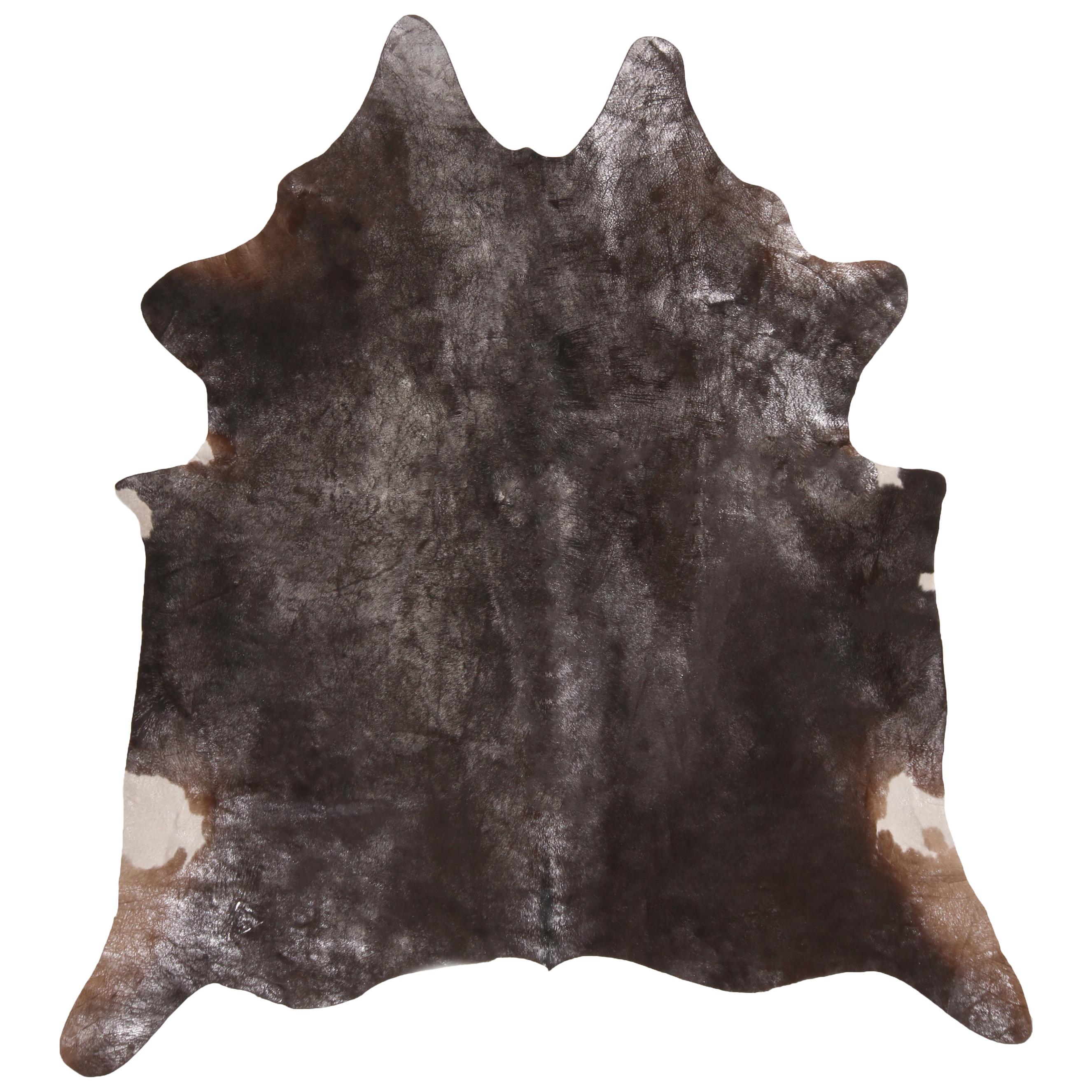 Natural Black Cowhide Rug at 1stdibs