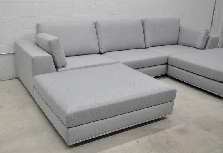 Contemporary Gray Modular Sectional Sofa For Sale at 1stDibs