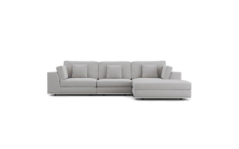 Contemporary Gray Modular Sectional Sofa For Sale at 1stDibs