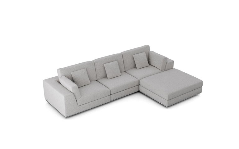 Contemporary Gray Modular Sectional Sofa For Sale at 1stDibs