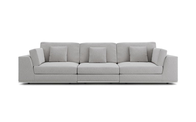 Contemporary Gray Modular Sectional Sofa For Sale at 1stDibs