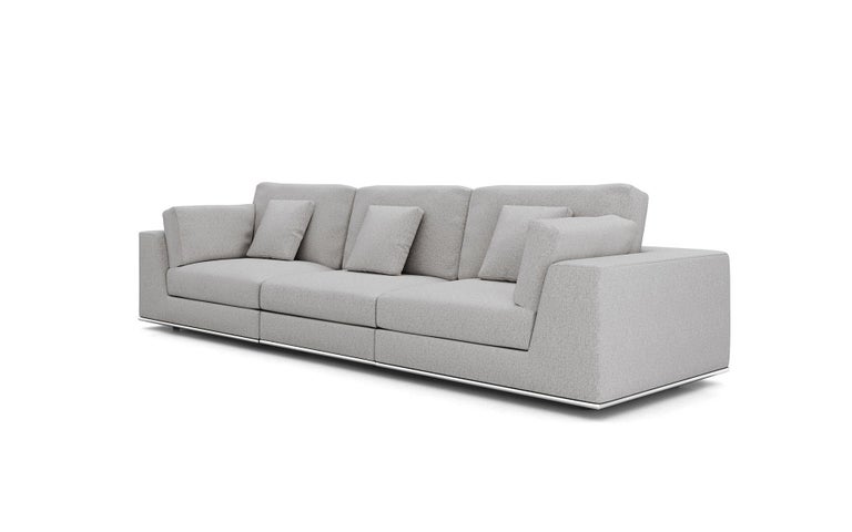 Contemporary Gray Modular Sectional Sofa For Sale at 1stDibs