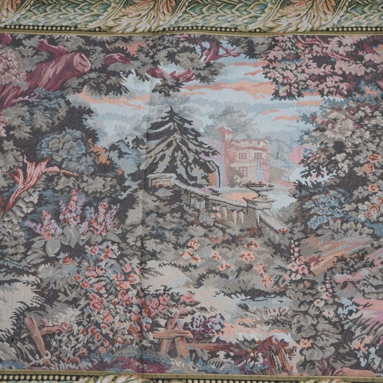 Contemporary Greco-Roman Scenic Courtyard Wall Tapestry with Figures ...