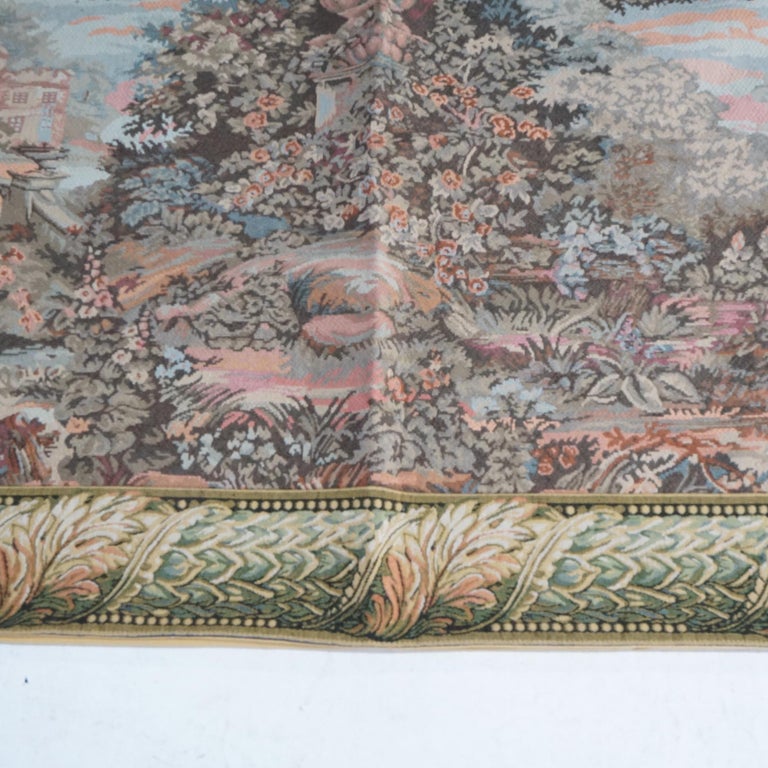 Contemporary Greco-Roman Scenic Courtyard Wall Tapestry with Figures ...