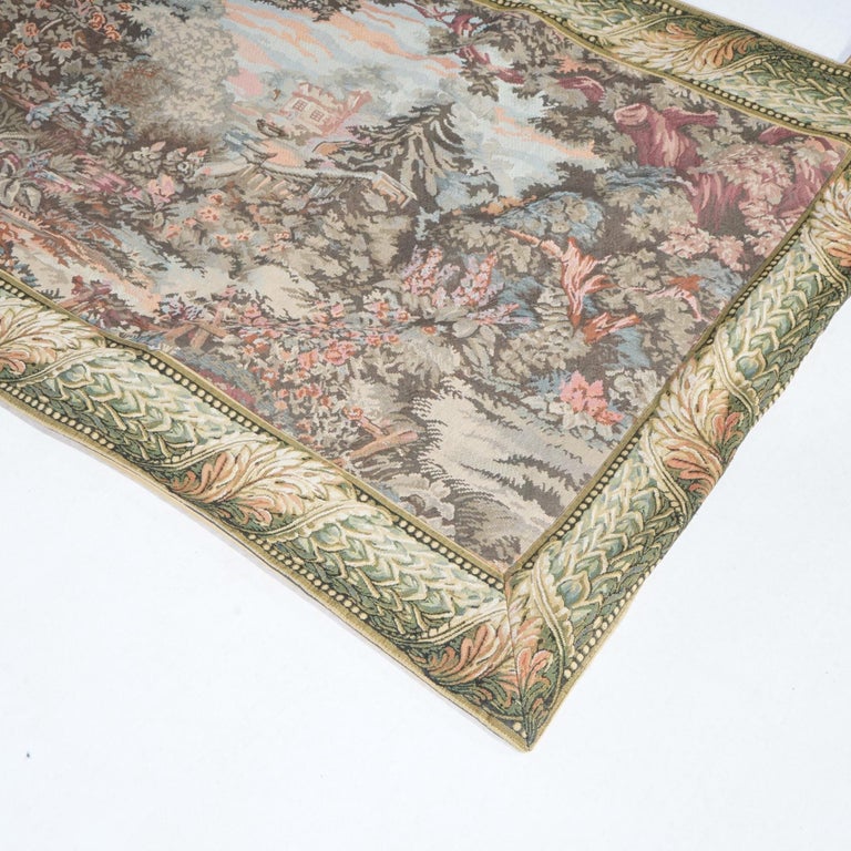 Contemporary Greco-Roman Scenic Courtyard Wall Tapestry with Figures ...