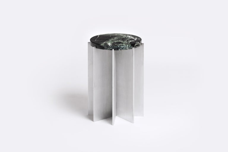 Contemporary Green Marble Coffee Table with Dry Aluminium, NM16 by NM3 ...