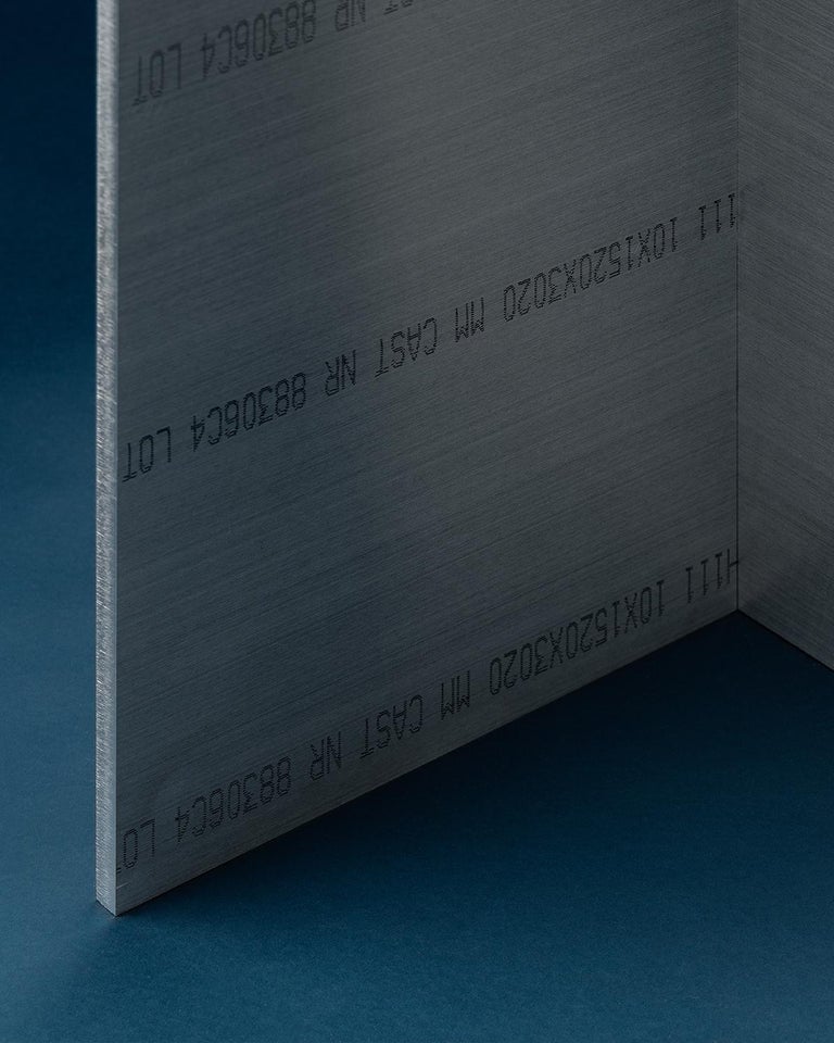 Contemporary Green Marble Coffee Table with Dry Aluminium, NM17 by NM3 ...