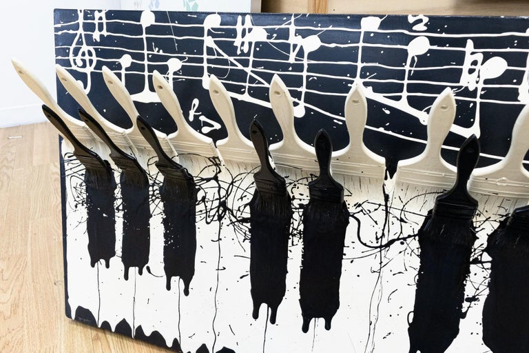 Contemporary Gregory Arth Play It Again Sam #3 Mixed Media on Hardboard ...