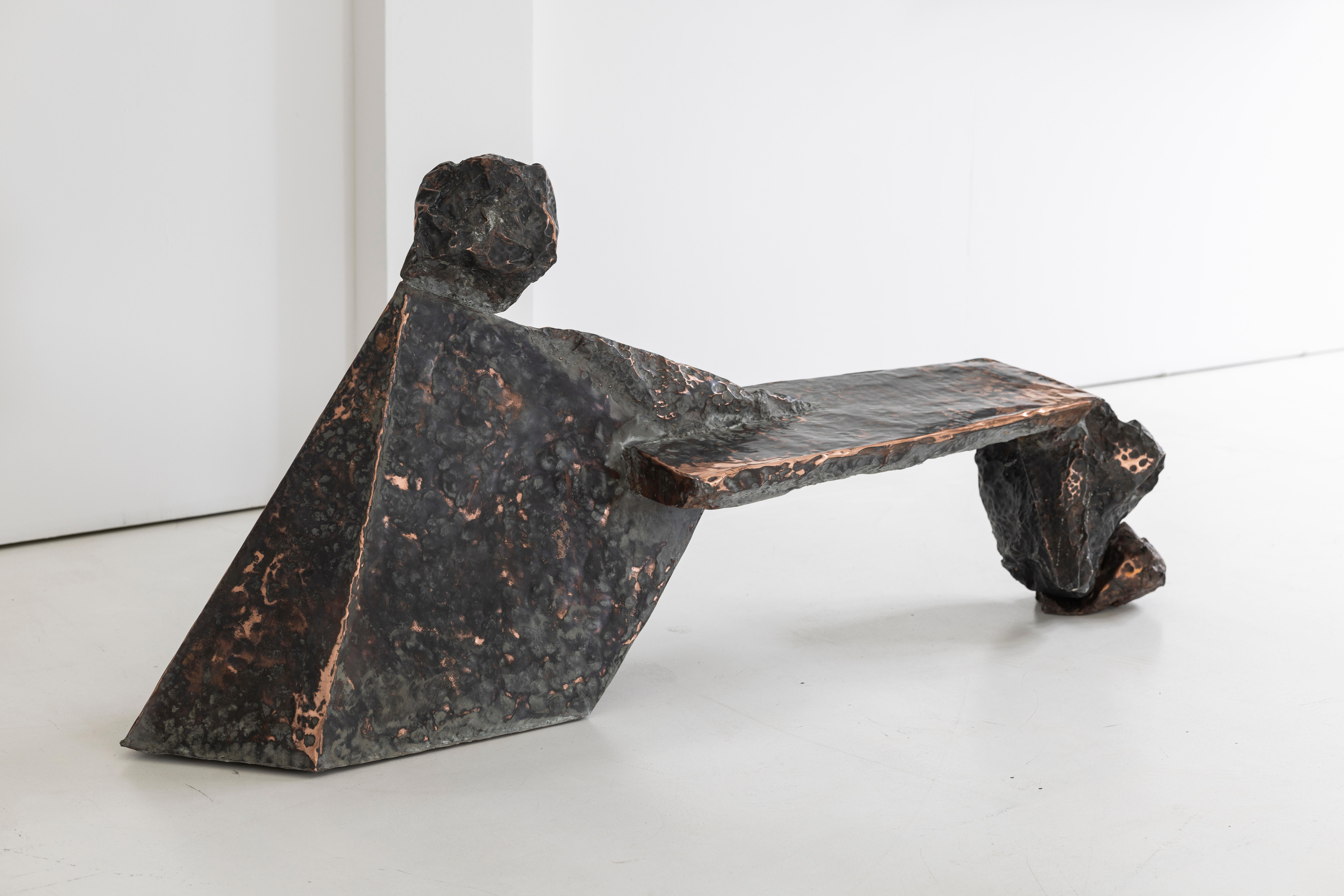 Contemporary Hammered copper Constellation I Bench by Marius Ritiu For ...