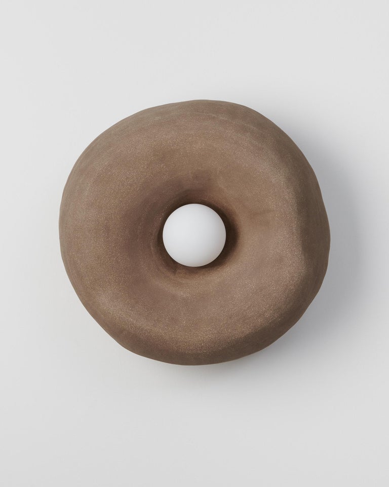 Contemporary Hand-Built Ceramic Blob Sconces, Large For Sale at 1stDibs