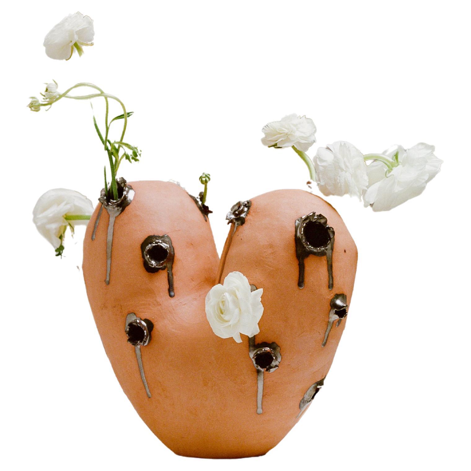 Contemporary Hand-Built Heart Vessel, 'Small' For Sale at 1stDibs